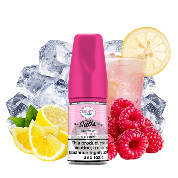 سالت لیموناد توت فرنگی یخ دینرلیدی (30 میل) DINNER LADY PINK LEMONADE ...